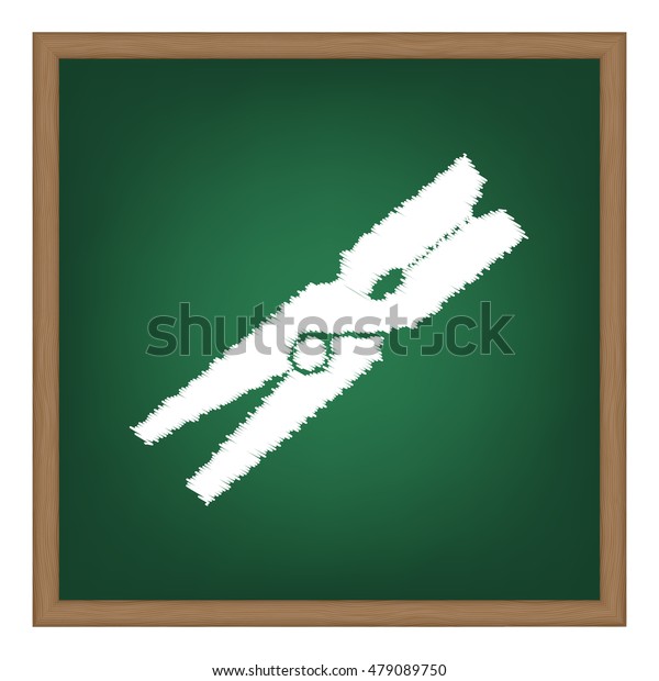 Clothes Peg Sign Flat Style Black Stock Vector (Royalty Free) 479089750 ...