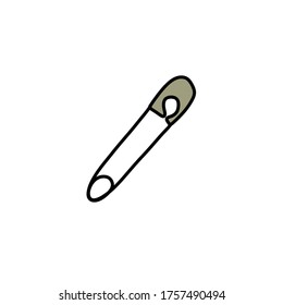 Clothes Pin Doodle Icon Vector Illustration Stock Vector (Royalty Free ...
