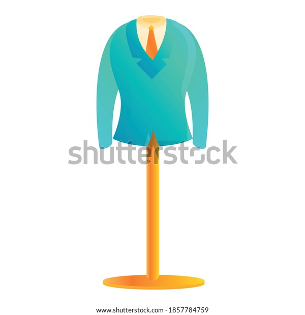 Clothes Production Stand Icon Cartoon Clothes Stock Vector (Royalty ...
