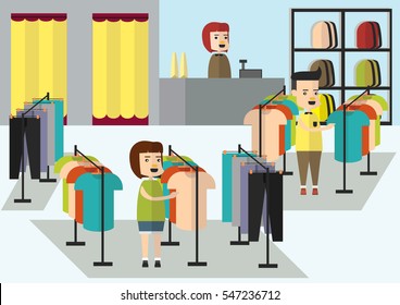 56,943 Clothes shop cartoon Images, Stock Photos & Vectors | Shutterstock