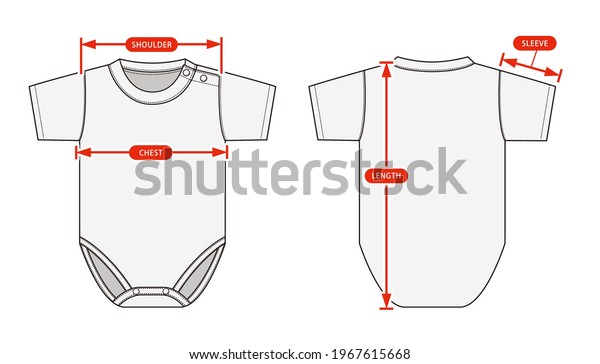 Clothing Size Chart Vector Illustration Baby Stock Vector (Royalty Free ...