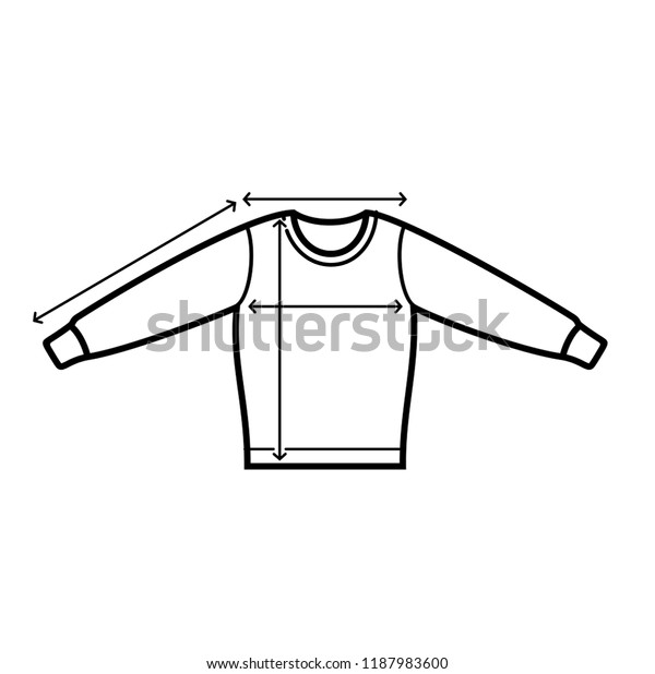 Clothing Size Charts Vector Flat Outline 库存矢量图（免版税）1187983600 ...