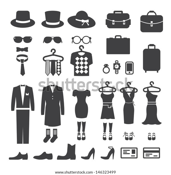 Clothing Store Shopping Icon Vector Stock Vector (Royalty Free ...