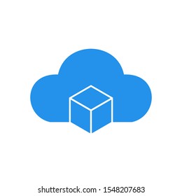 Cloud Box Packaging Icon Vector Application Stock Vector (Royalty Free ...