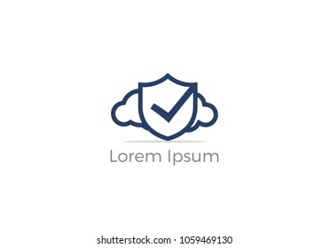 Cloud Check Mark Logo Design Tick 库存矢量图（免版税）1059469130 | Shutterstock
