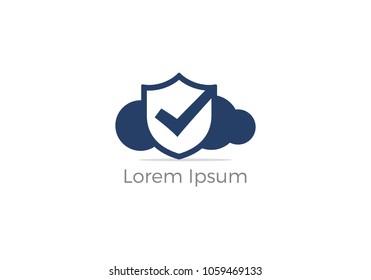 Cloud Check Mark Logo Design Tick 스톡 벡터(로열티 프리) 1059469133 | Shutterstock