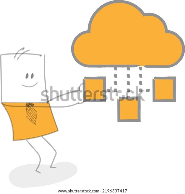 Cloud Disaster Recovery Icon Doodle Cartoon Stock Vector (Royalty Free ...