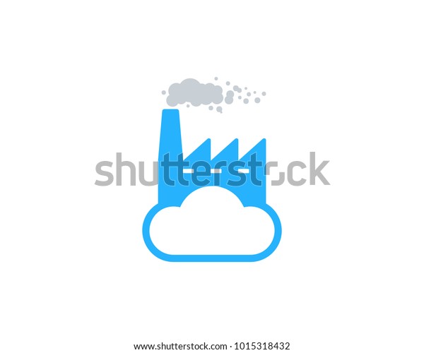 Cloud Factory Icon Logo Design Element Stock Vector (Royalty Free ...