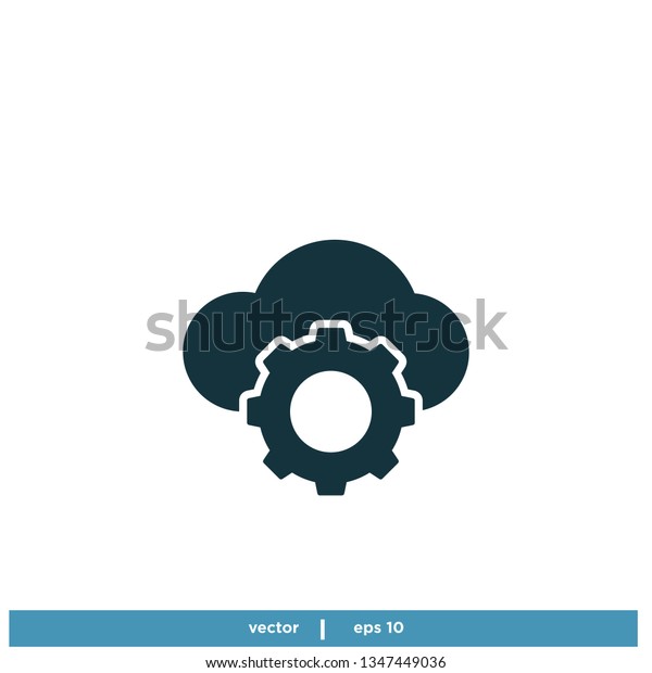 Cloud Gear Icon Symbol Stock Vector (Royalty Free) 1347449036 ...
