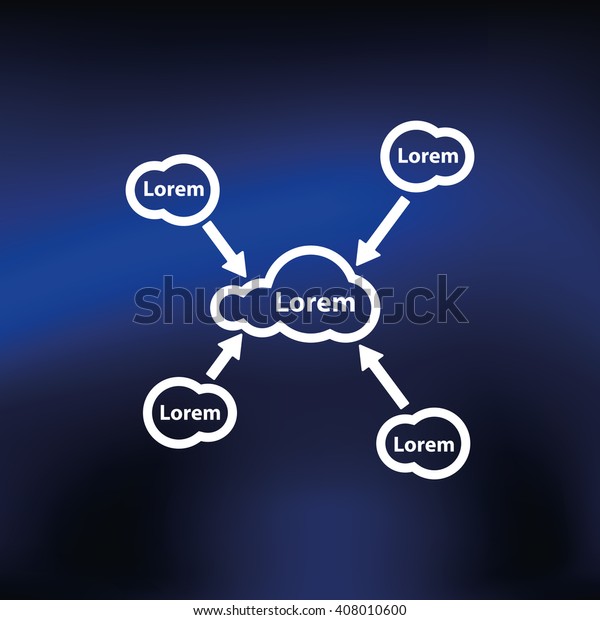 Cloud Graph Illustration Stock Vector (Royalty Free) 408010600 ...
