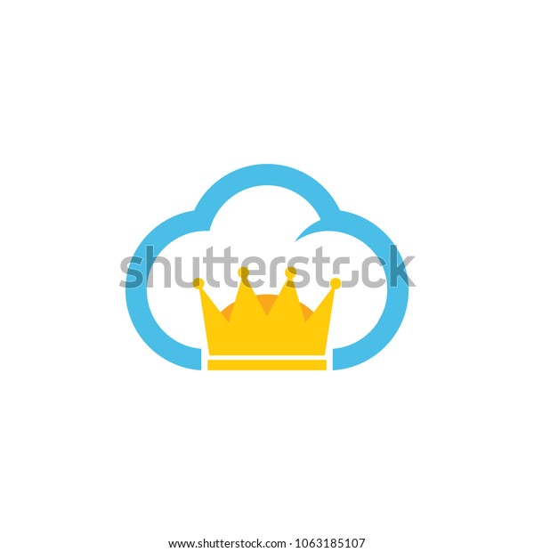 Cloud King Logo Icon Design Stock Vector (Royalty Free) 1063185107