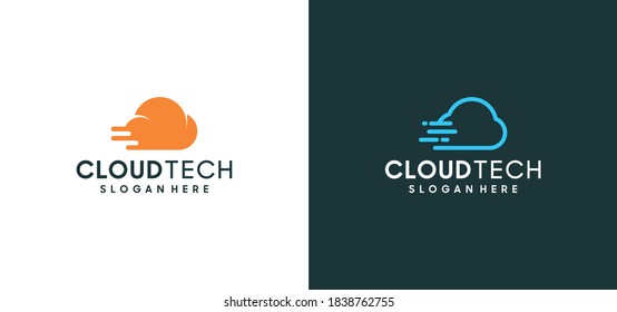 Cloud Logo Design Inspiration 2 Concept Stock Vector (Royalty Free ...