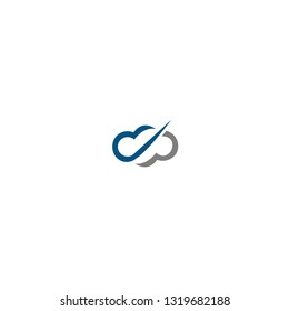 Cloud Logo Design Inspiration Stock Vector (Royalty Free) 1319682188 ...