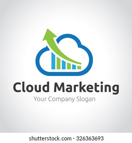Cloud Marketingcloud Logovector Logo Template Stock Vector (Royalty ...