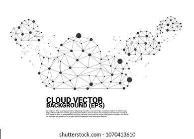 Cloud Polygon Dot Connected Line Concept Stock Vector (Royalty Free ...