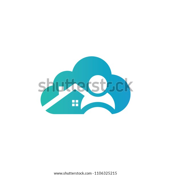 Cloud Real Estate Logo Template Stock Vector (Royalty Free) 1106325215 ...