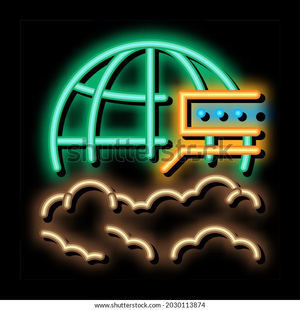 Cloud Science Neon Light Sign Vector Stock Vector (Royalty Free ...