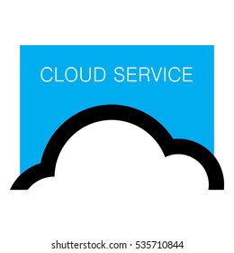 Cloud Service Icon Logo Stock Vector (Royalty Free) 535710844 ...