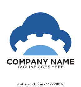 Cloud Service Logo Design Template Stock Vector (Royalty Free ...