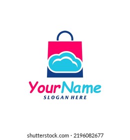 Cloud Shop Logo Design Template Shop Stock Vector (Royalty Free ...