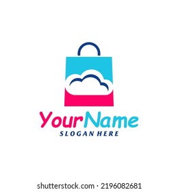 Cloud Shop Logo Design Template Shop Stock Vector (Royalty Free ...