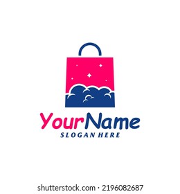 Cloud Shop Logo Design Template Shop Stock Vector (Royalty Free ...