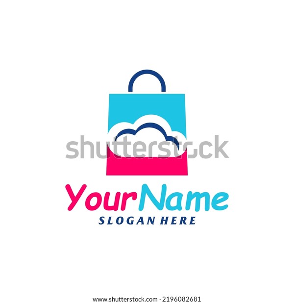 Cloud Shop Logo Design Template Shop Stock Vector (Royalty Free ...
