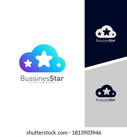 Cloud Star Logo Template Design Vector Stock Vector (Royalty Free ...