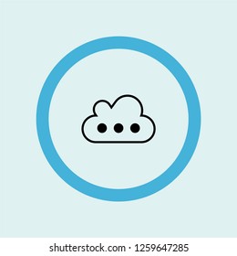 Cloud three menu dots icon : 17 images, photos et images vectorielles ...