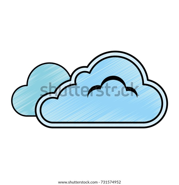 Cloud Weather Symbol Icon Stock Vector (Royalty Free) 731574952