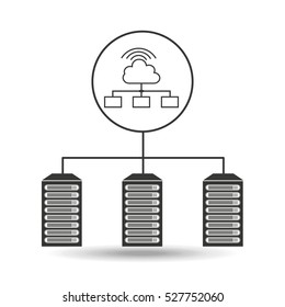 Data Center Cloud Connection Hosting Server Stock Vector (Royalty Free) 386694871 | Shutterstock