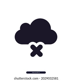 Cloud_delete Icon Mobile Sign Symbol Vector Stock Vector (Royalty Free ...