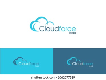 Cloudforce Lead Conceptive Logo: vector de stock (libre de regalías ...