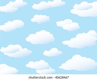 Clouds Background Vector Illustration Stock Vector (Royalty Free) 40628467