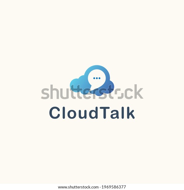 Cloudtalk Logo Vector Logo Company That Stock Vector (Royalty Free ...