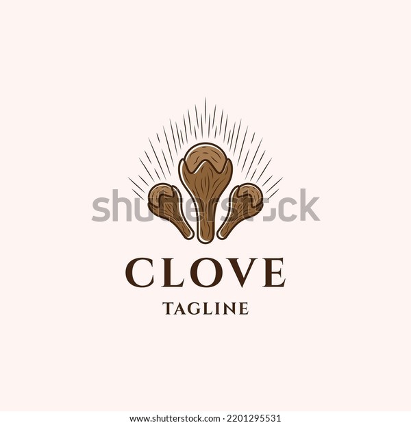 Clove Logo Design Template Flat Vector Stock Vector (Royalty Free ...