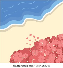 Clover By Beach Decoration Design Stock Vector (Royalty Free ...