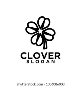 Clover Line Logo Icon Designs Vector Stock Vector (Royalty Free ...