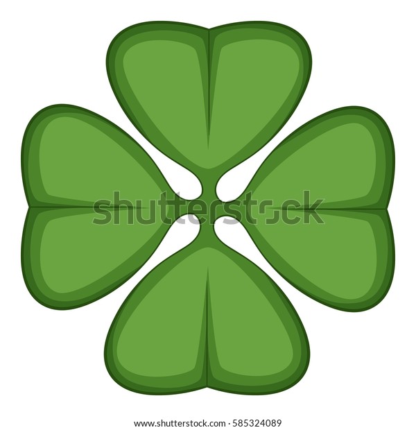 Cloverleaf Icon Cartoon Illustration Cloverleaf Vector Stock Vector ...