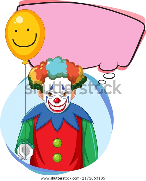 Clown Bubble Speech Illustration Stock Vector (Royalty Free) 2171863185 ...