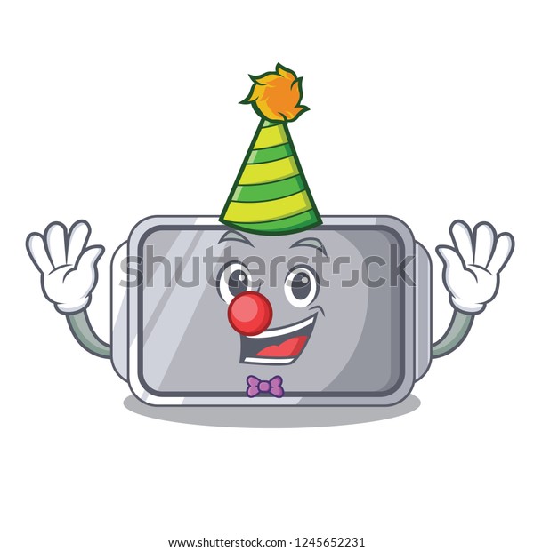 Clown Narrow Baking Tray Layer Cartoon Stock Vector (Royalty Free ...