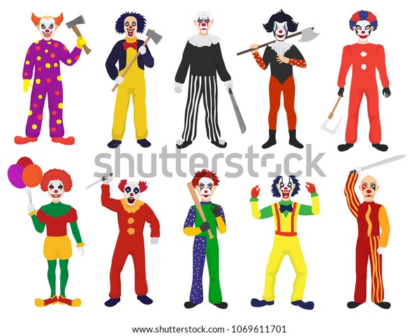 Clown Vector Clownish Character Clowning On Stock Vector (Royalty Free ...