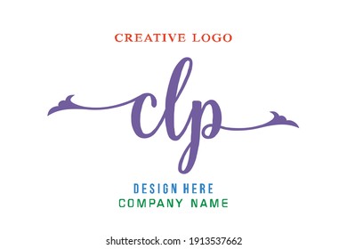 Clp Lettering Logo Simple Easy Understand Stock Vector (Royalty Free ...