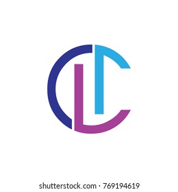 Clt Letter Logo Design Vector: vetor stock (livre de direitos ...