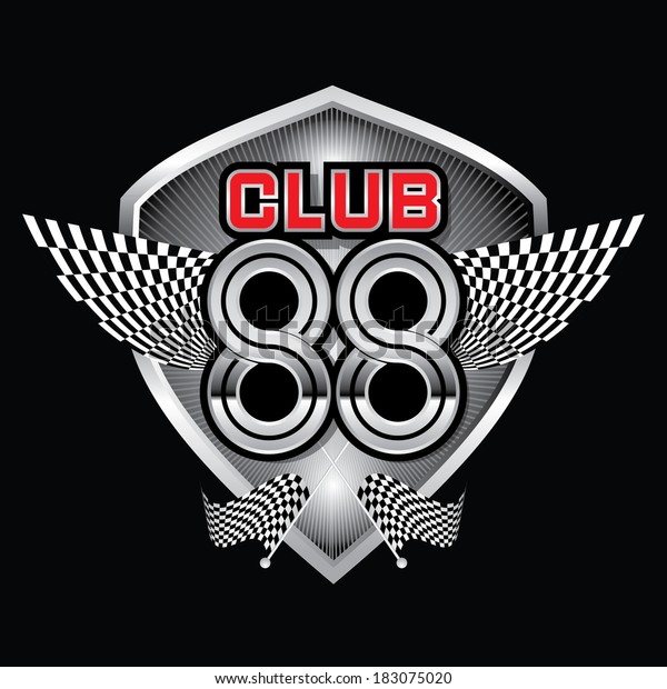 Club 88 Racing Concept Vector Stock Vector (Royalty Free) 183075020
