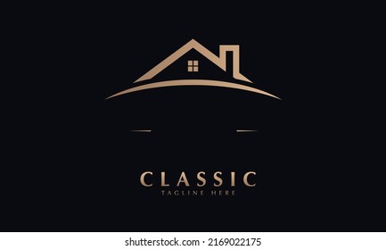 Club House Vector Monogram Logo Template Stock Vector (Royalty Free ...