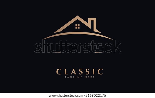 Club House Vector Monogram Logo Template Stock Vector (Royalty Free ...