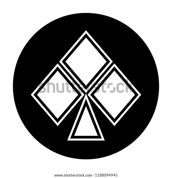 Club Icon Black White Vector Illustration Stock Vector (Royalty Free ...