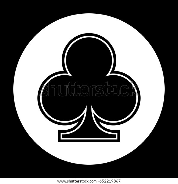 Club Icon Black White Vector Illustration Stock Vector (Royalty Free ...