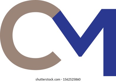 Cm C M Letter Logo Vector Stock Vector (Royalty Free) 1562525860 ...